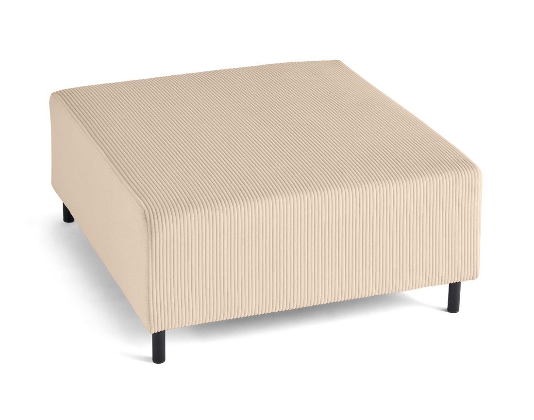 Pouf modulable en velours côtelé Edinburg