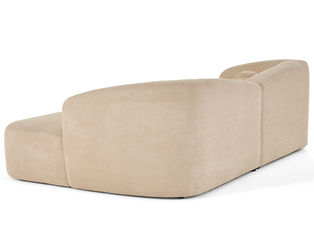 Canapé droit 3 places avec double méridienne - assise profonde - en ...